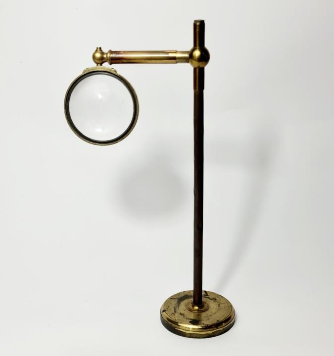 Tall Articulated Brass Magnifier | CURIOUS SCIENCE