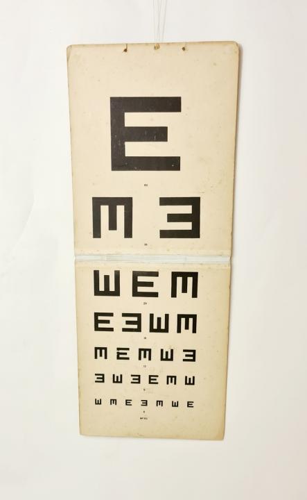 Vintage Reversible Eye Chart | CURIOUS SCIENCE