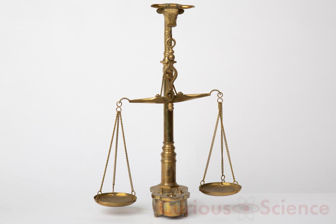 Small Brass Weighing Scales | CURIOUS SCIENCE