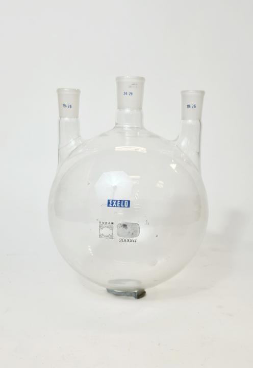 Tri-Inlet Spherical Flask | CURIOUS SCIENCE