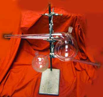 Old Glass Retorts Mounted On Iron Stand | CURIOUS SCIENCE