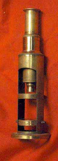 Small Antique Brass Cylindrical Microscope | CURIOUS SCIENCE