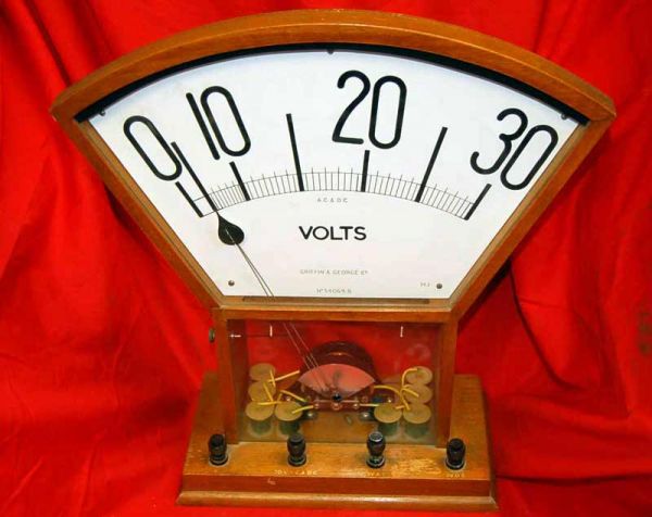 Large Demonstration, Class Voltmeter | CURIOUS SCIENCE