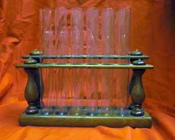 Antique Tiered Double Test Tube Rack | CURIOUS SCIENCE